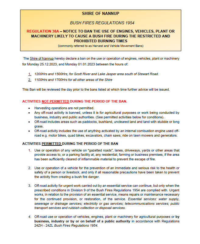 Welcome to the Shire of Nannup » Shire of Nannup